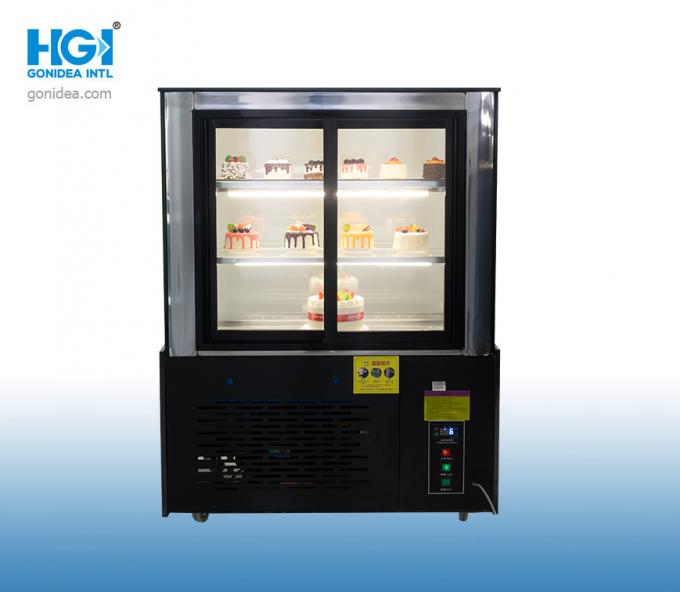 Hermetic Compressor Bakery Cake Display Showcase Refrigerator 260 Ltr 110V