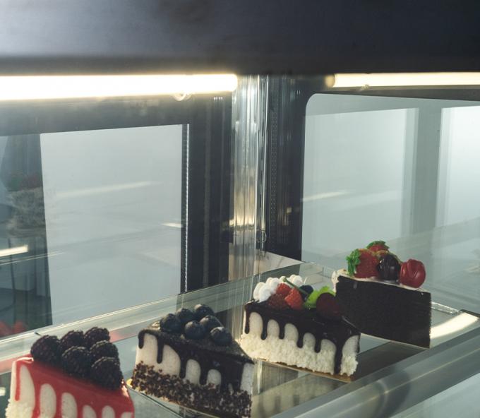 Hermetic Compressor Bakery Cake Display Showcase Refrigerator 260 Ltr 110V