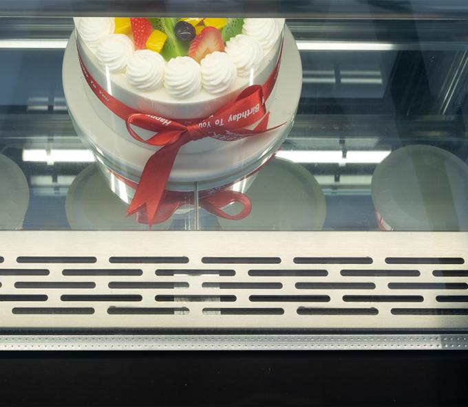 Glass 4ft Silver Commercial Bakery Cake Display Showcase SASO 3 Layer ...