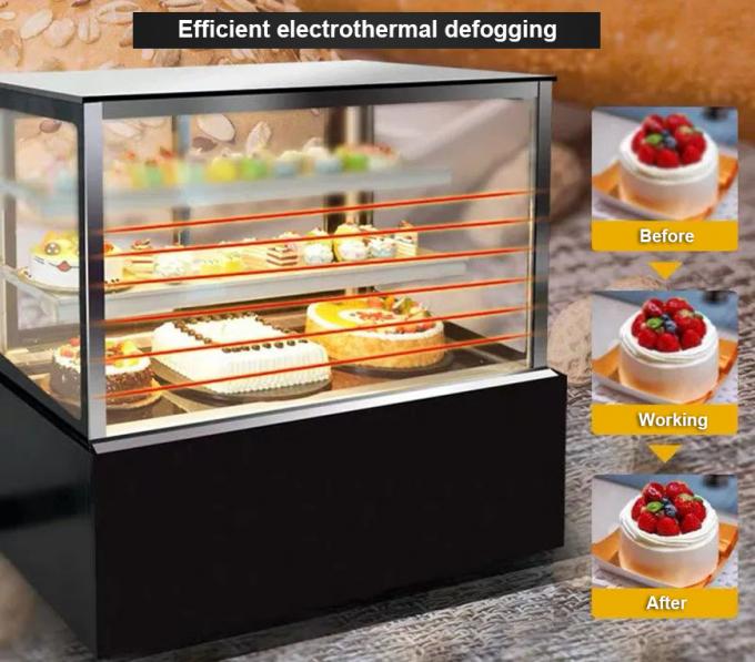 Ventilated Bakery Cake Display Showcase 360l Stainless Steel For ...