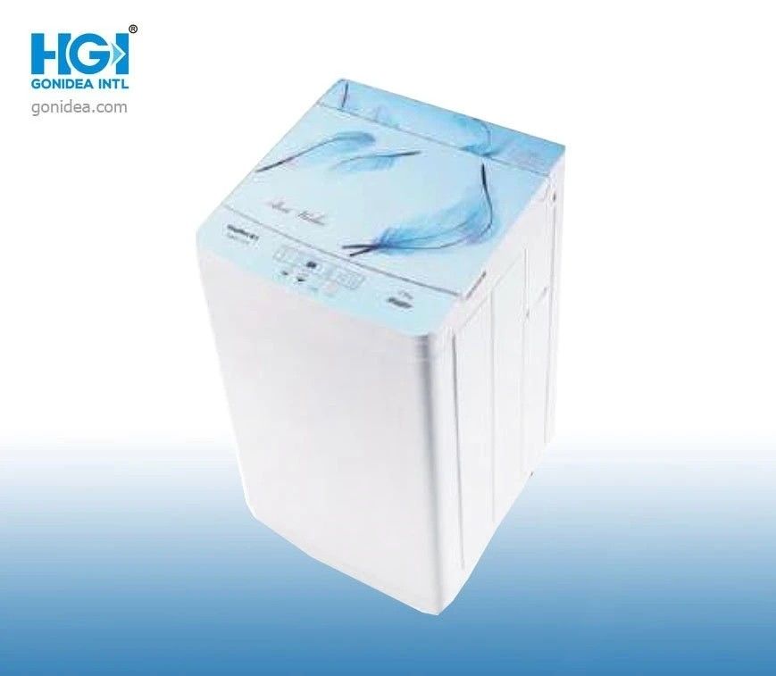 White Fully Automatic Washing Machine 7KG Stainless Steel Tub Home Washer