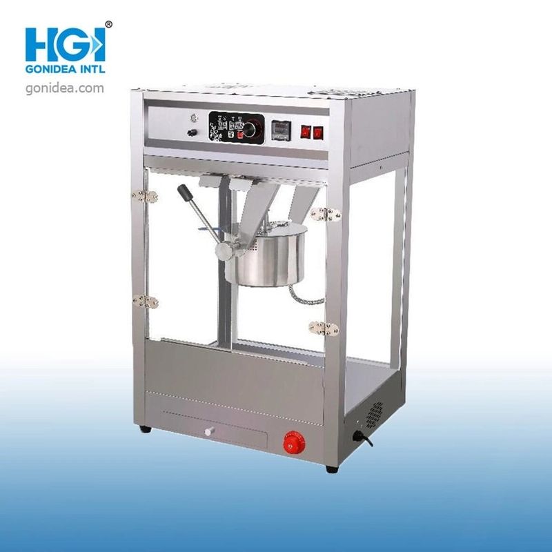 Snack Food Quick Heating Stainless Steel Popcorn Maker Machine For Business