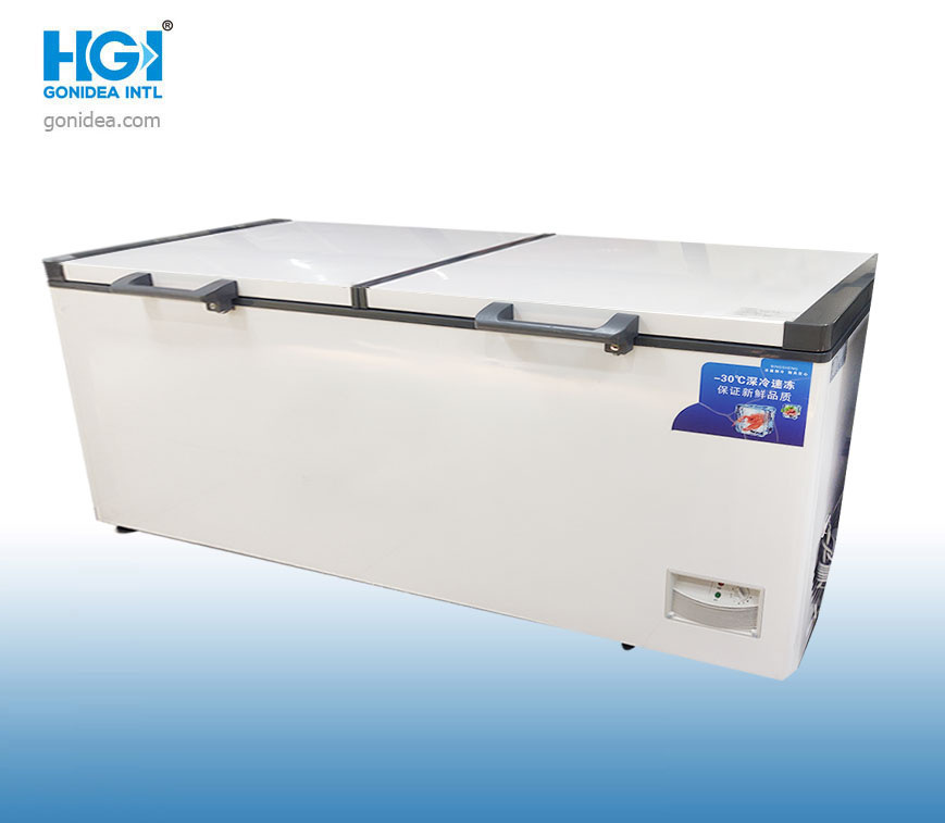 Manual Defrost Type Horizontal Chest Freezer White Exterior Color for ...