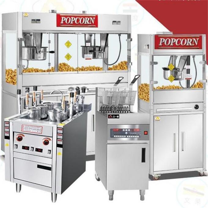 Electric Spherical Popcorn Display Cabinet Popcorn Maker Machine 500W